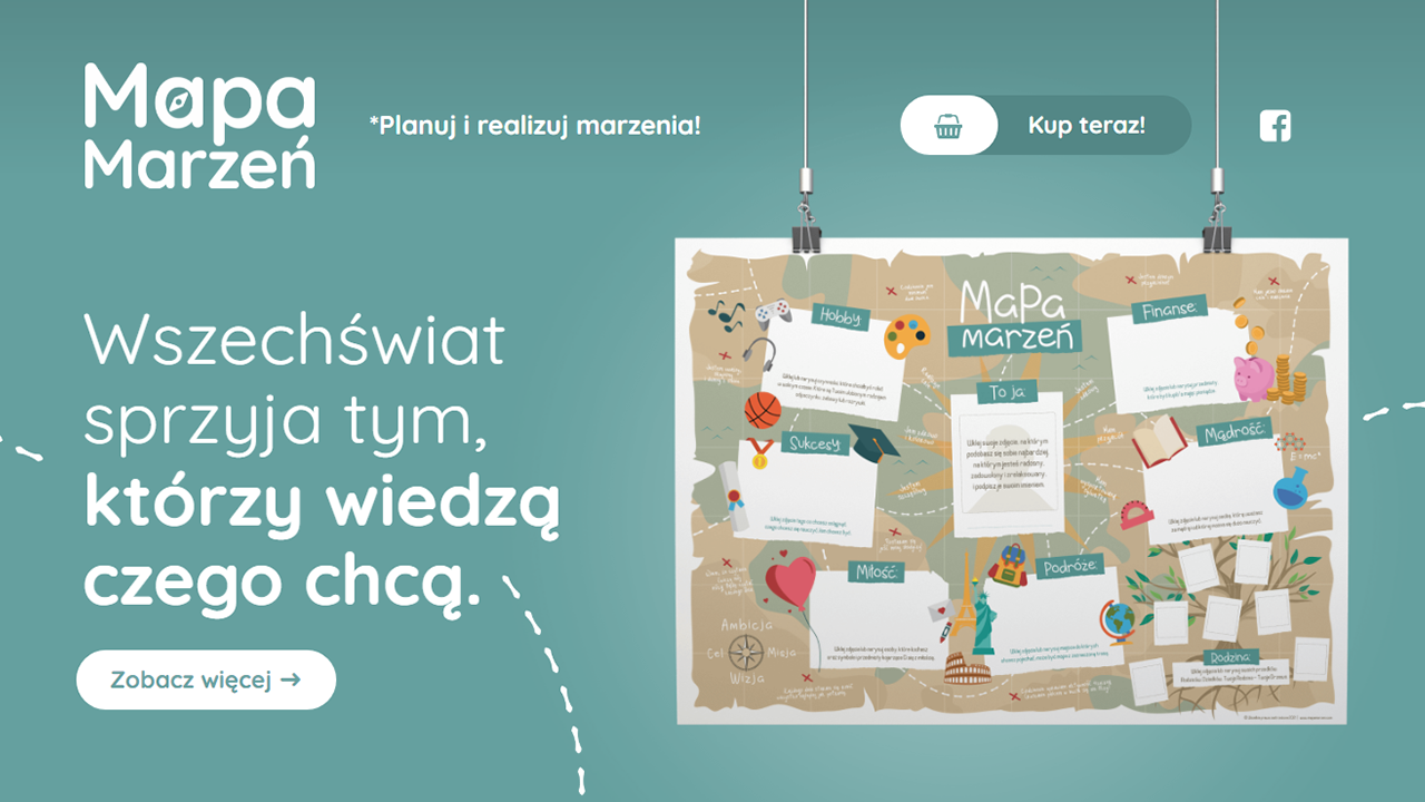 Mapa Marzeń - Stwórz Własną Mapę Marzeń Planuj i realizuj marzenia